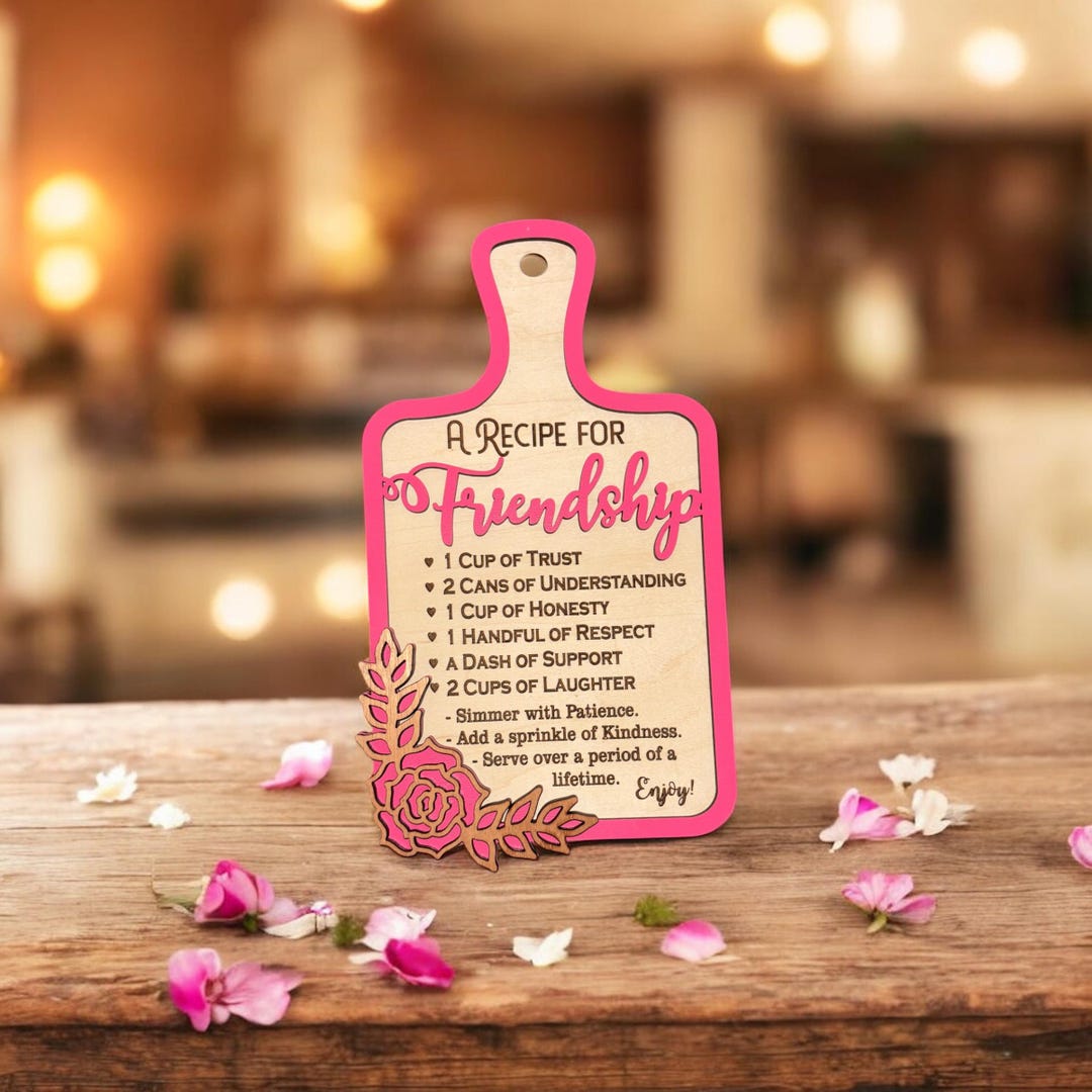 Recipe for Friend | Kitchen Decor - Etsy