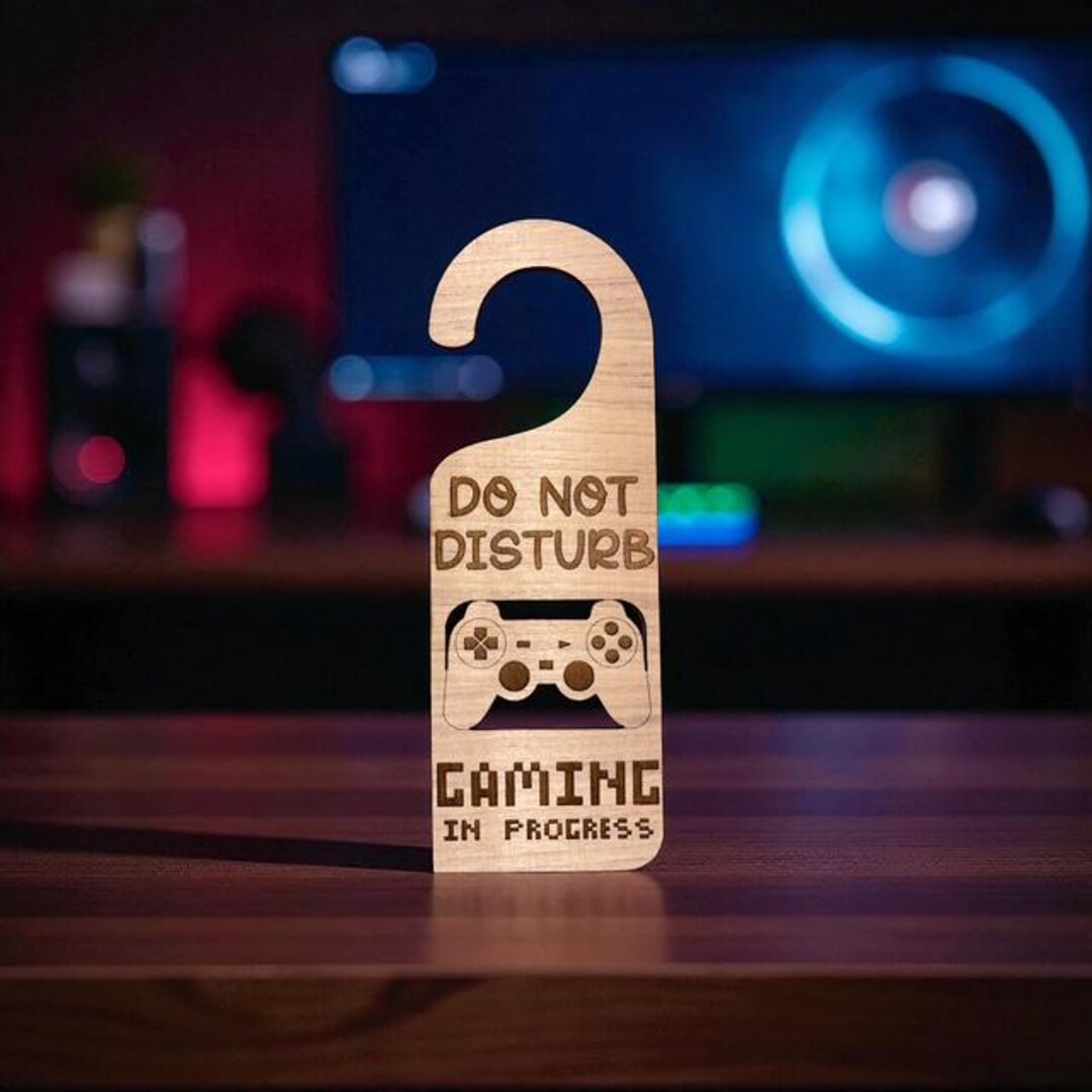 Engraved Do Not Disturb Gaming Sign - Etsy