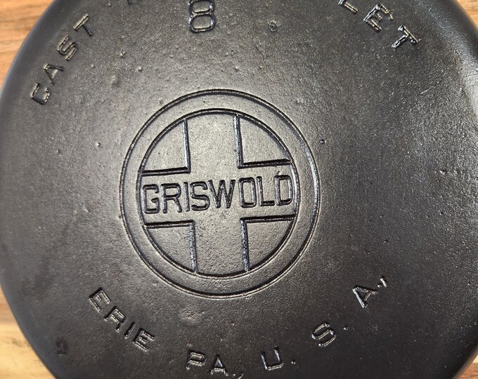Griswold #8 Cast Iron Skillet, LBL, Smooth Bottom - Etsy