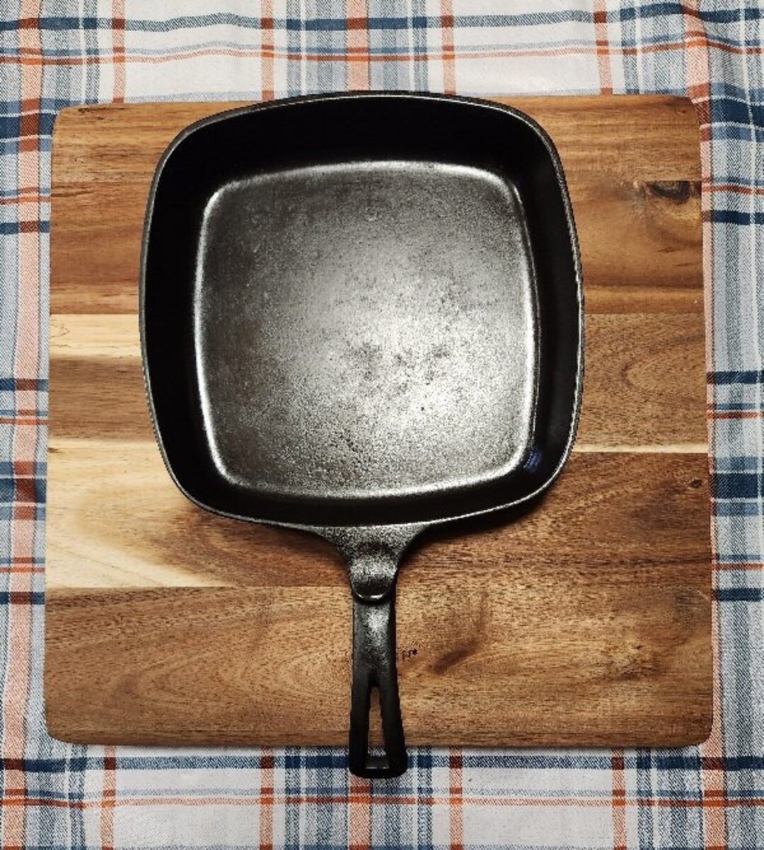 Wagner Ware 9 Inch Cast Iron Square Skillet 1218 - Etsy