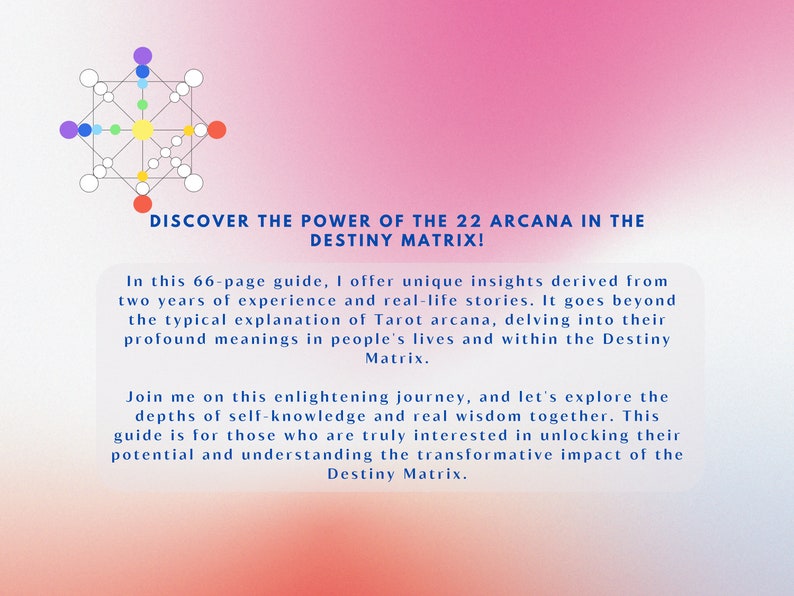 Full 22 Arcana Destiny Marix Guide - Etsy Canada