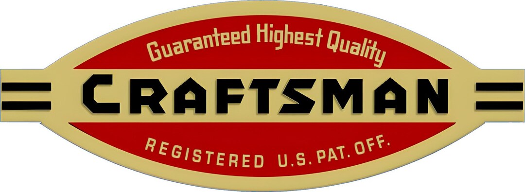 50s Craftman Logo Vinyl Sticker Waterproof - Etsy