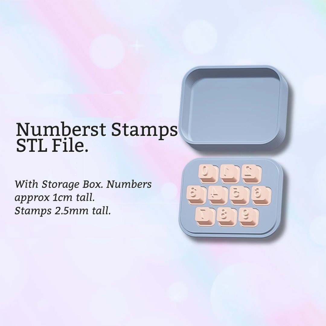 Number Stamps- Lower Case for Polymer Clay Cutters or Cookie Cutters - Etsy
