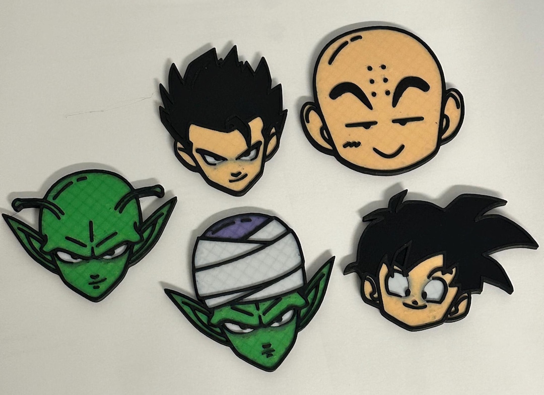 3D Printed Dragon Ball Z Fridge Magnets (set of 5) - Etsy