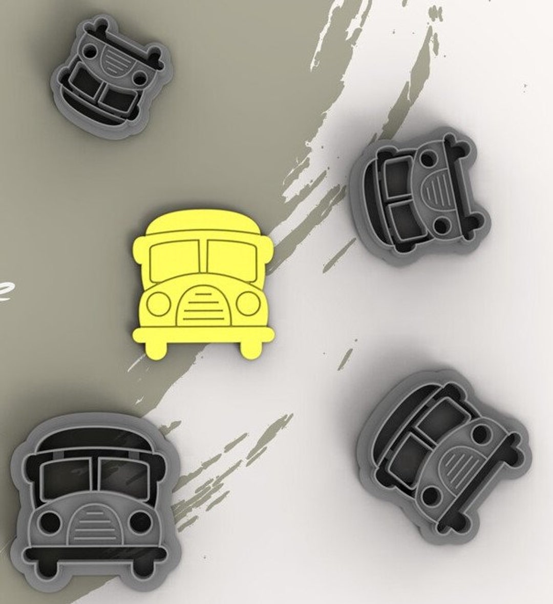 School Bus Front Polymer Clay Cutter Fast Shipping - Etsy