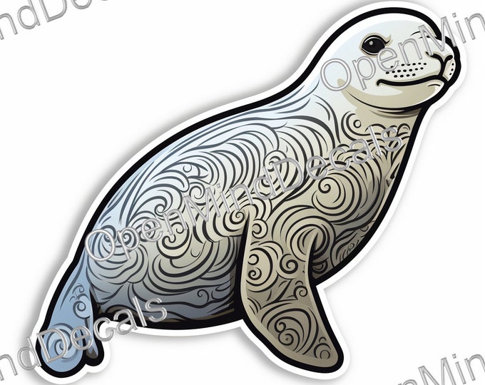 HAWAII Hawaiian Monk Seal Vinyl Decal Seal Sticker Hawaii Sticker ...