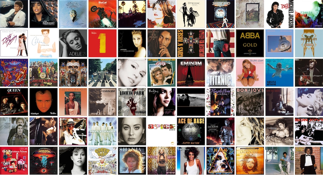 Album Cover Sticker Pack, Custom Album Stickers, Custom Music Art ...