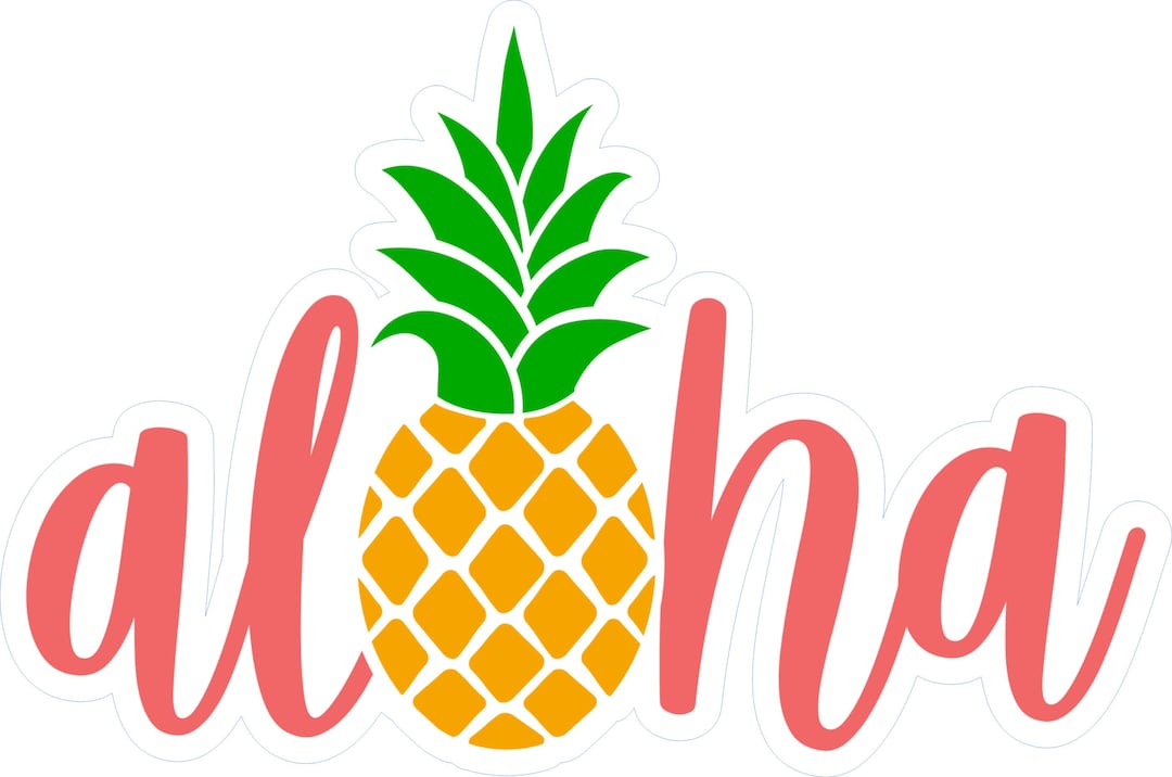 Aloha Vinyl Sticker || Ocean Stickers Surf Sticker Summer Decor Coastal ...