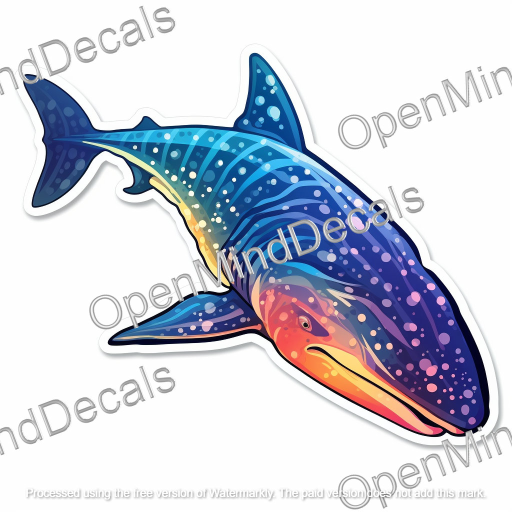 Whale Shark Vinyl Sticker Ocean Sticker Surf Sticker Summer - Etsy