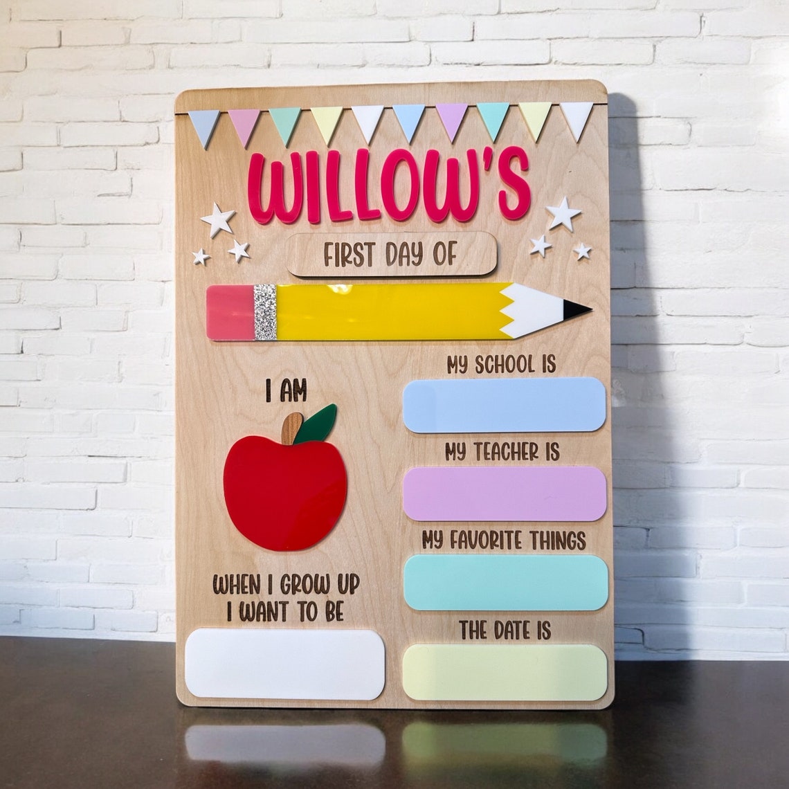 First Day of School Sign School Sign Personalized Back to School Sign ...