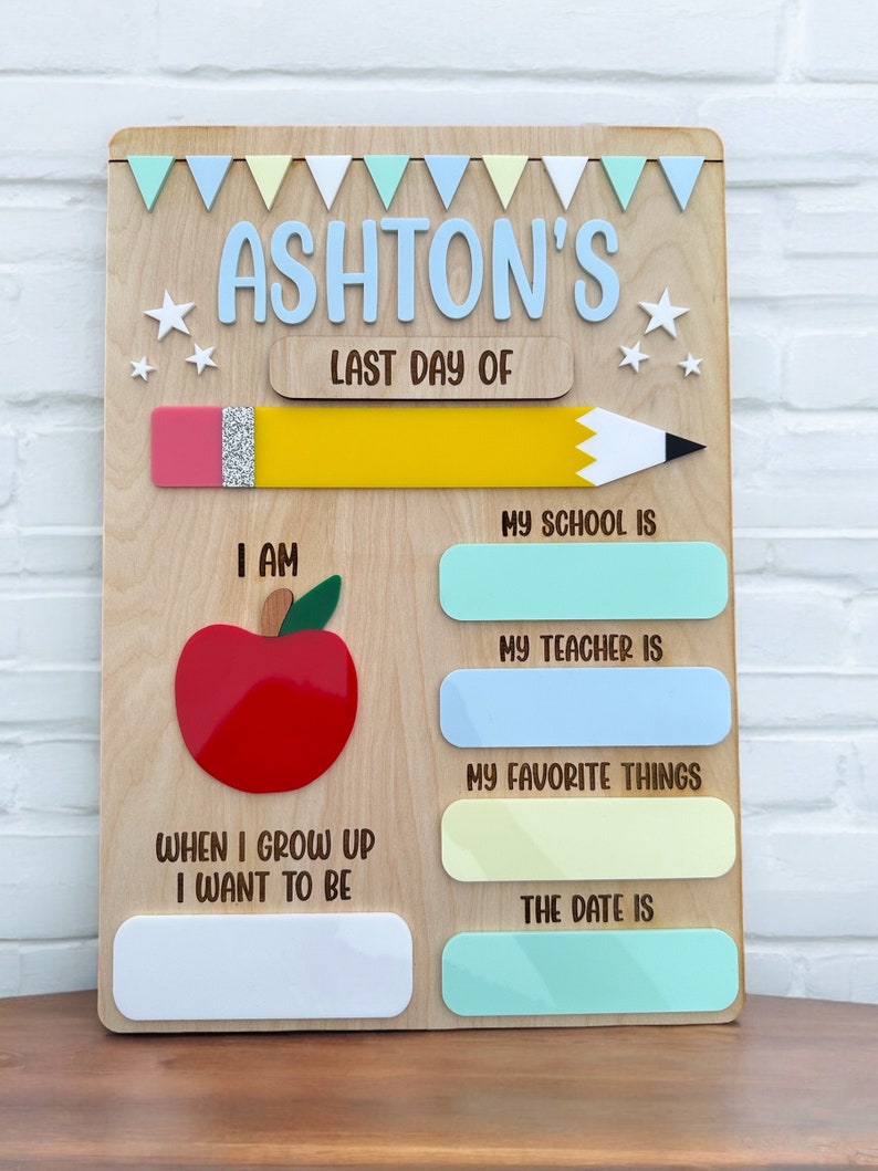 First Day of School Sign School Sign Personalized Back to School Sign ...