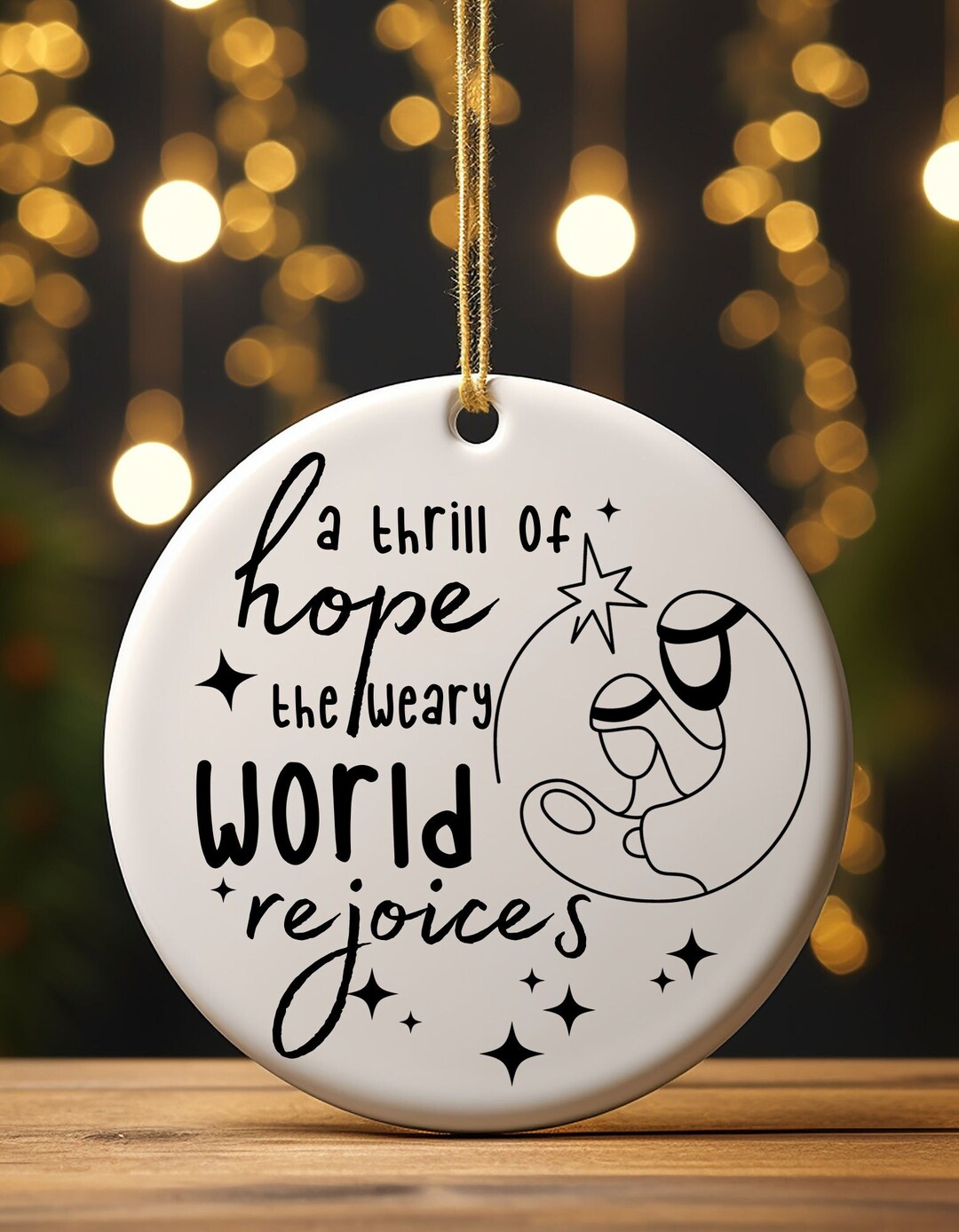 Hope Christmas Tree Ornament, Nativity Ornament, Baby Christmas Gift ...