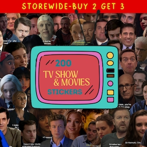 TV Show Stickers, Movie Stickers, Digital TV Show Stickers, Digital ...