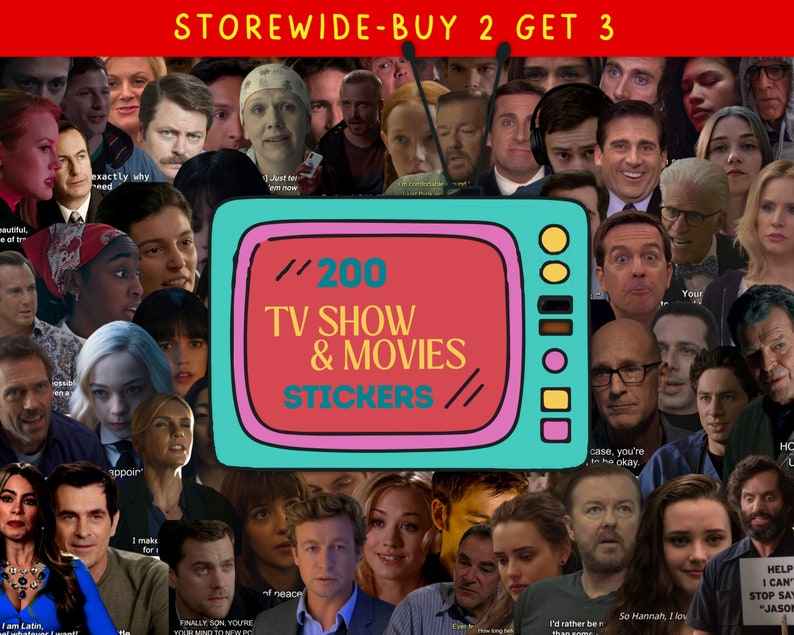TV Show Stickers, Movie Stickers, Digital TV Show Stickers, Digital ...