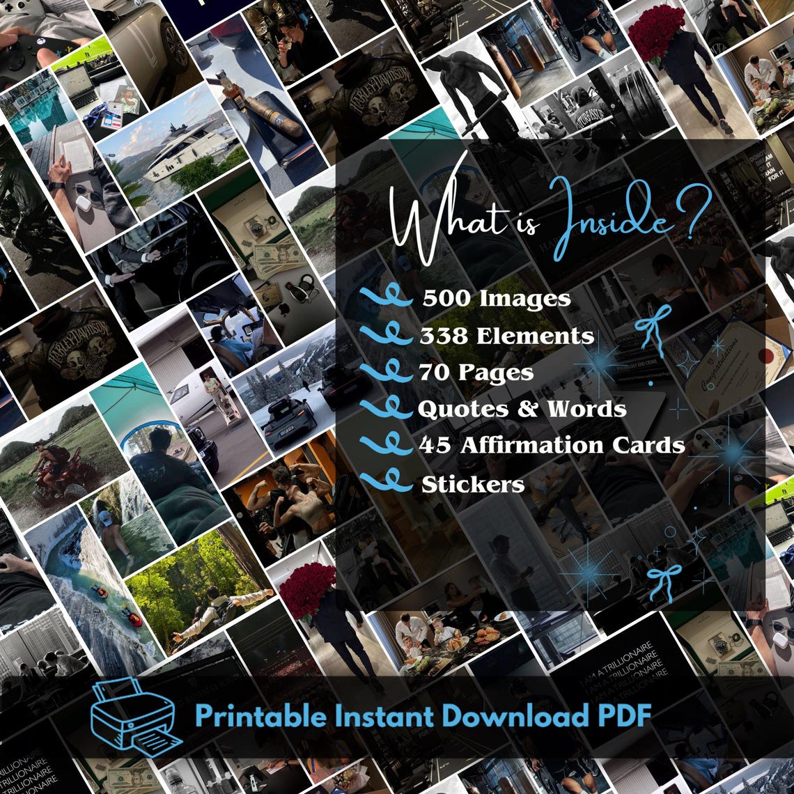 Vision Board Kit for Men, 2026 Vision Board, Vision Board Printable ...