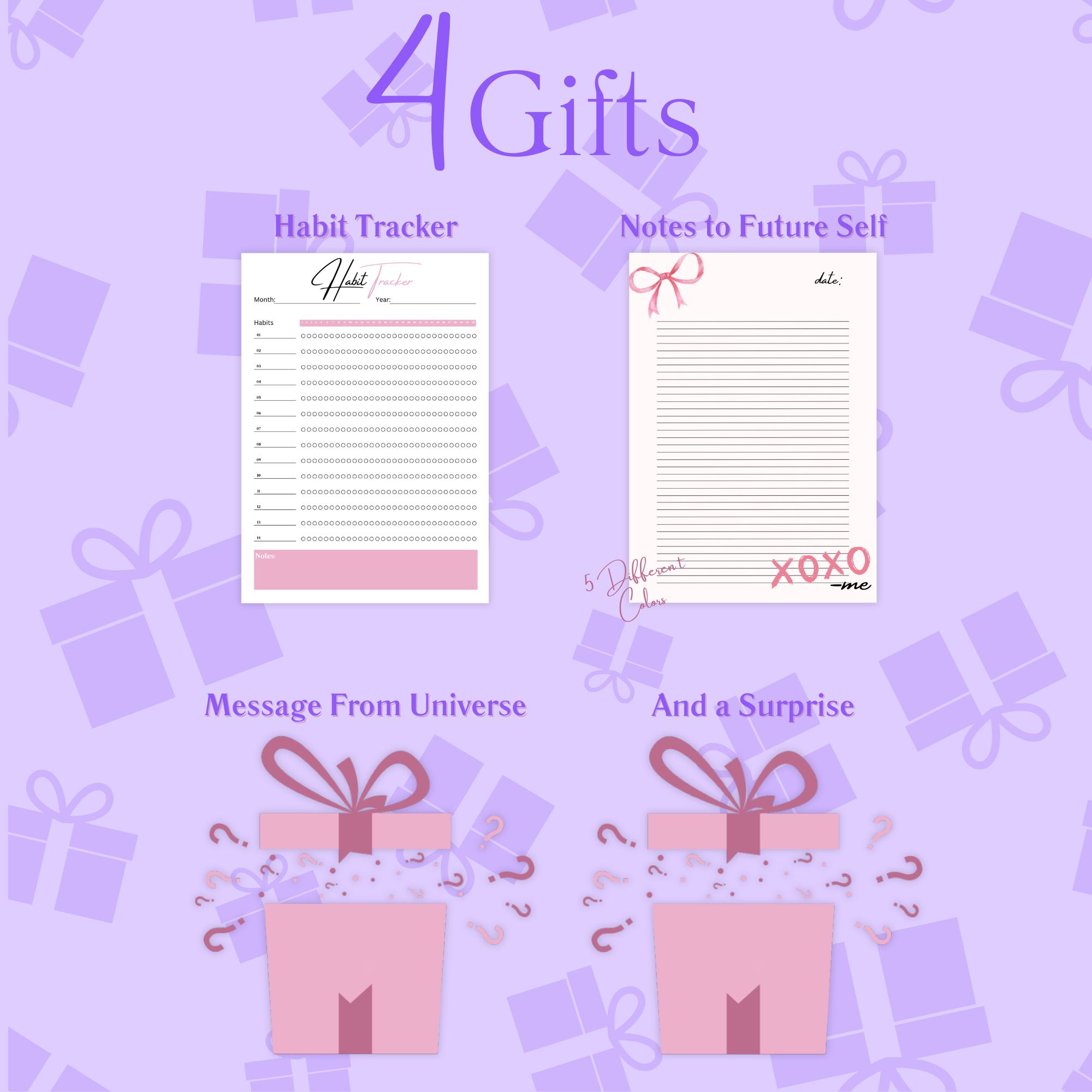 2026 Purple Vision Board Printables, Manifestation Vision Board, Law of ...