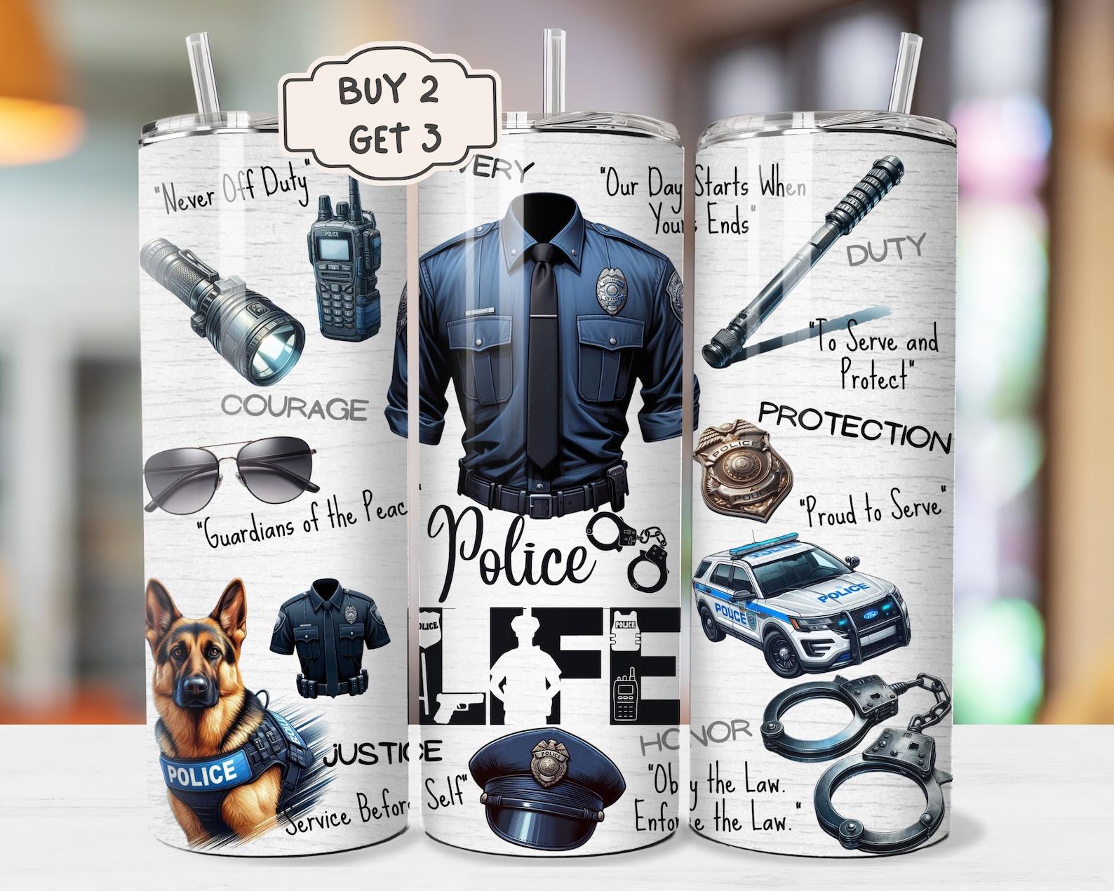 Police Tumbler - 20oz Tumbler Wrap, Police Life Printable PNG, Police ...