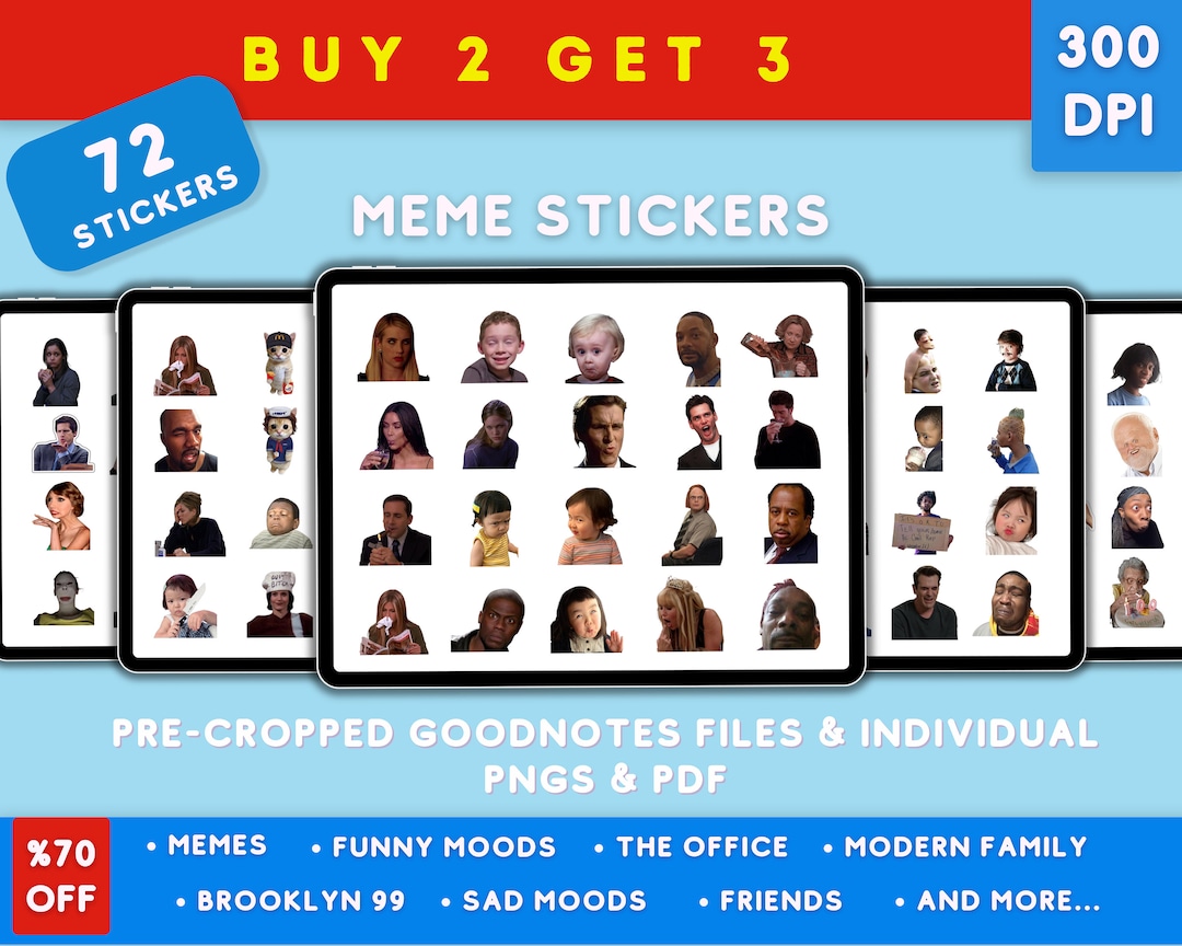 Meme Stickers, Mood Stickers, Funny Meme Sticker , Meme Stickers ...