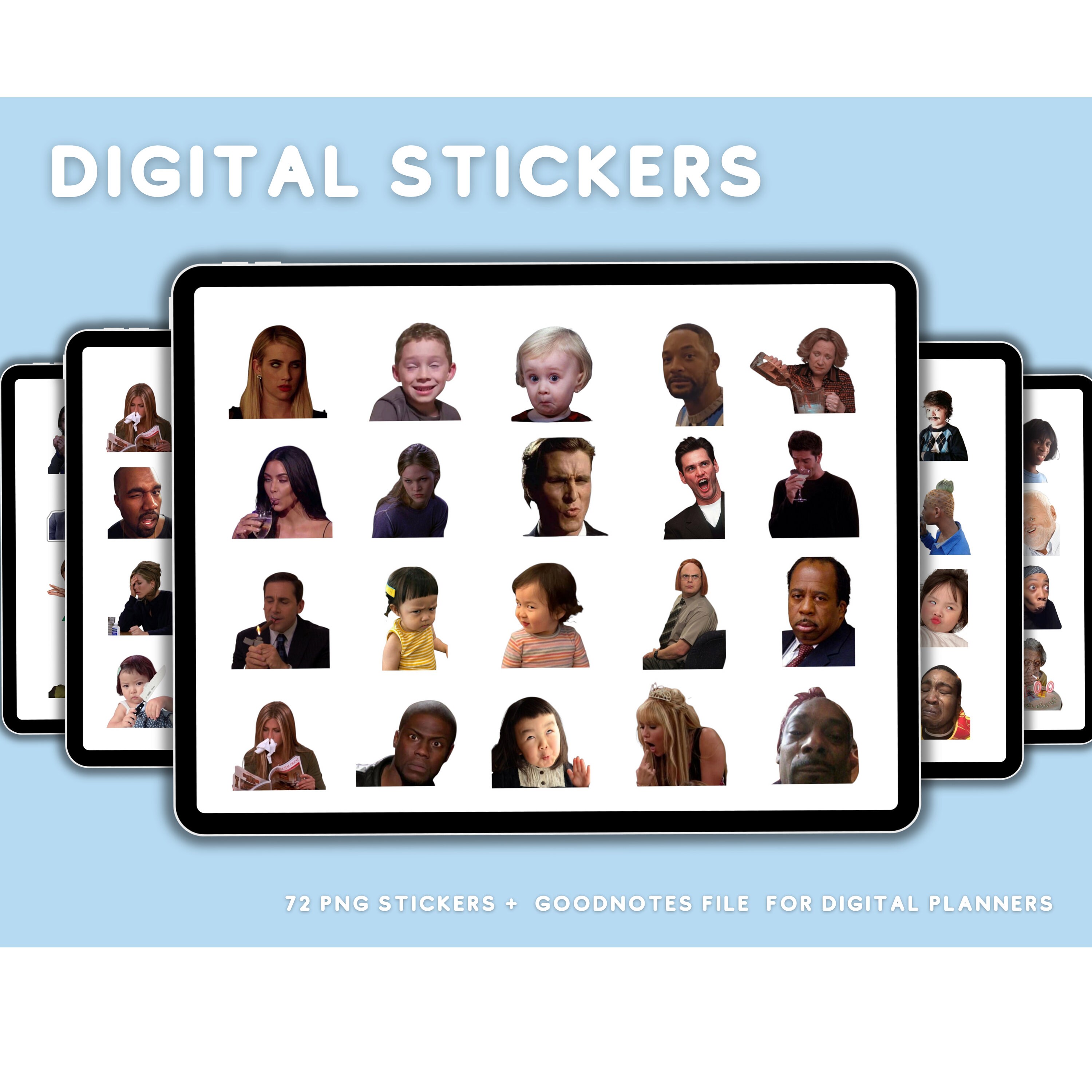 Meme Stickers, Mood Stickers, Funny Meme Sticker , Meme Stickers ...