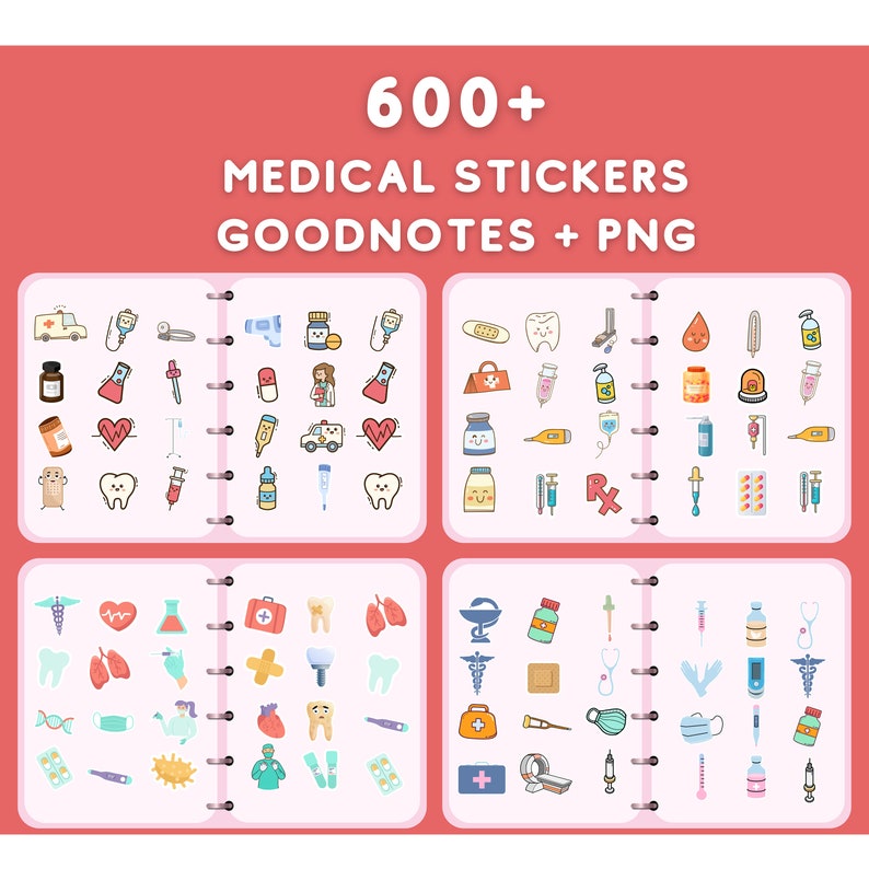 Medical Stickers, Digital Medical Stickers, Medical Goodnotes, Hospital ...