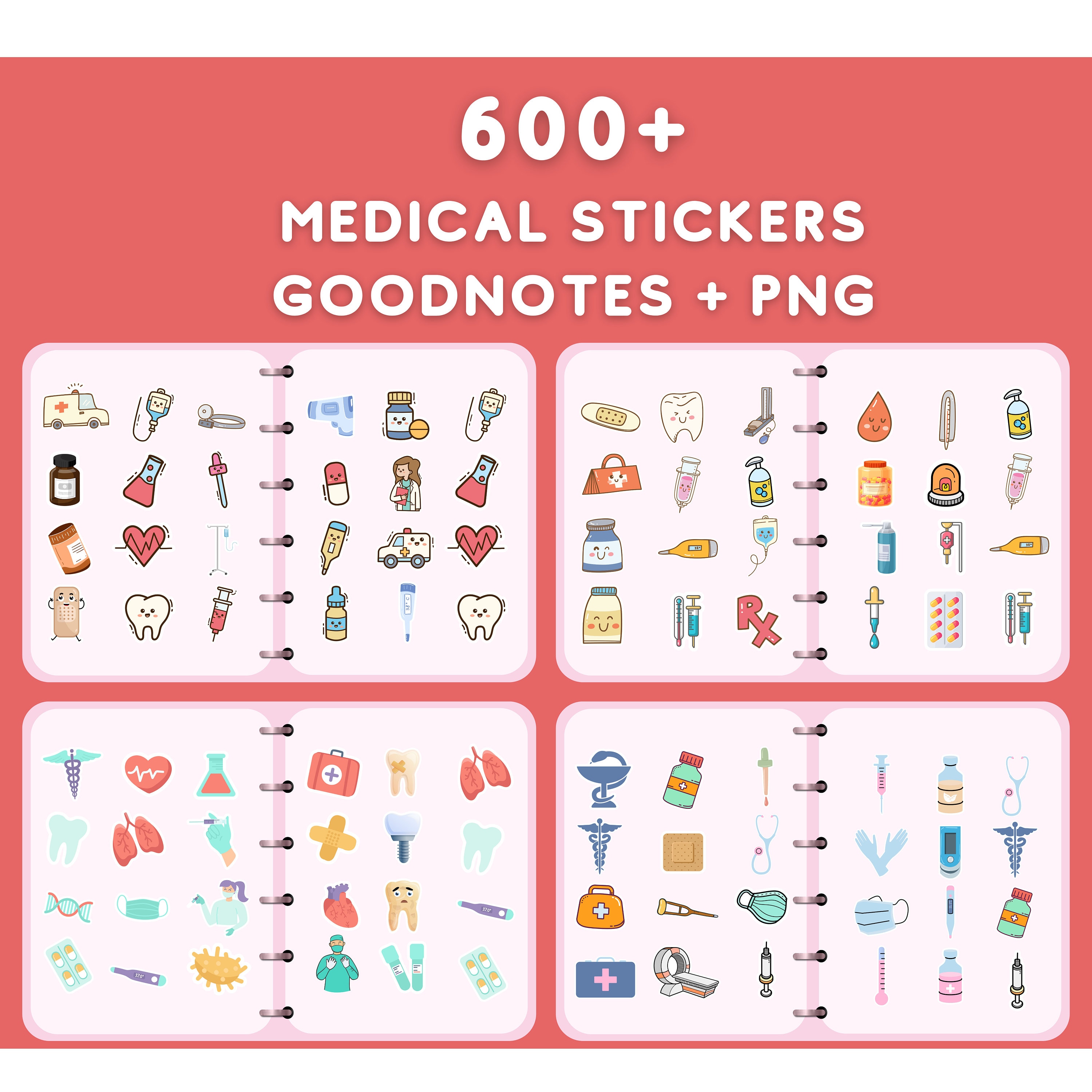 Medical Stickers, Digital Medical Stickers, Medical Goodnotes, Hospital ...