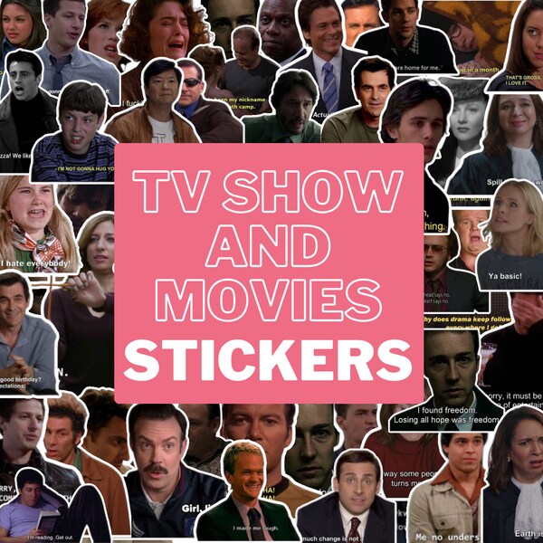 Movie and Tv Stickers - Etsy