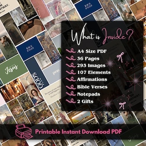 Faith Vision Board Printable, Christian Vision Board Kit, Vision Board ...