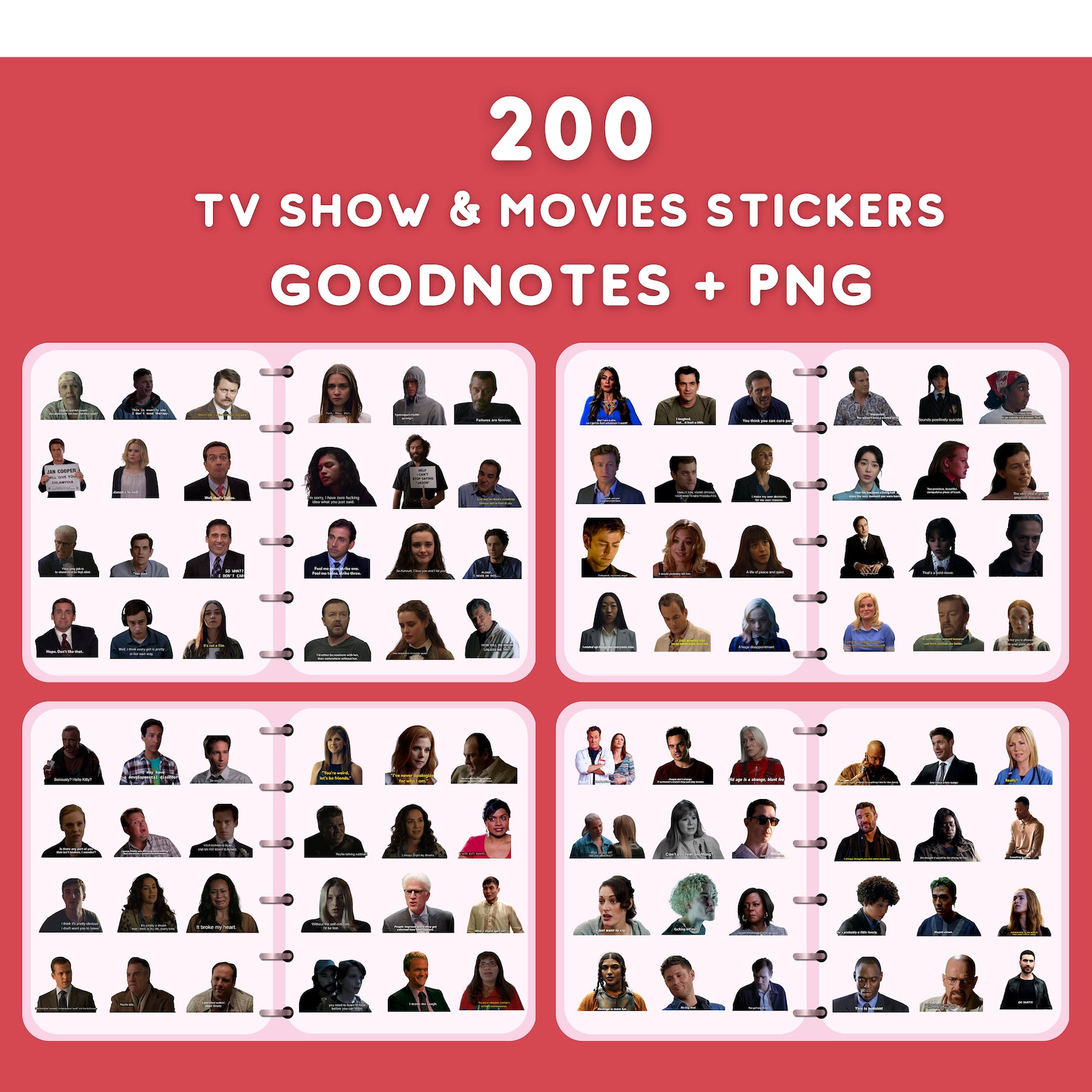 TV Show Stickers, Movie Stickers, Digital TV Show Stickers, Digital ...