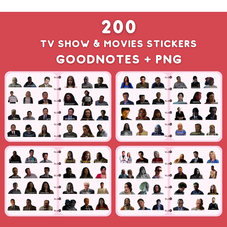 TV Show Stickers, Movie Stickers, Digital TV Show Stickers, Digital ...