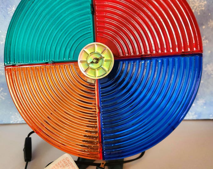 Retro Christmas Tree Color Wheel Red Green Yellow Blue - Etsy