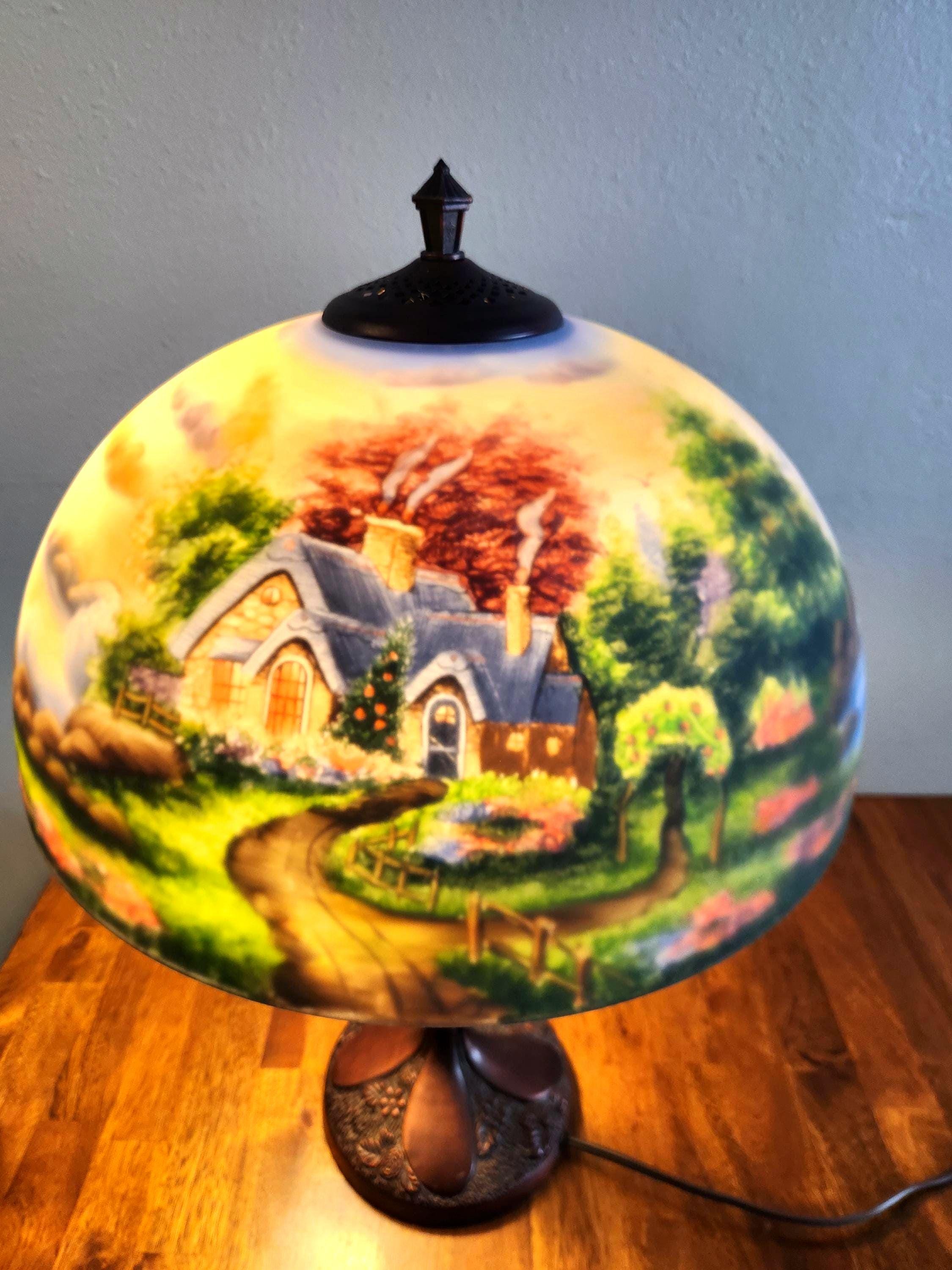 Thomas Kinkade Table Lamp 1991, Painter of Light, New Day Dawning ...