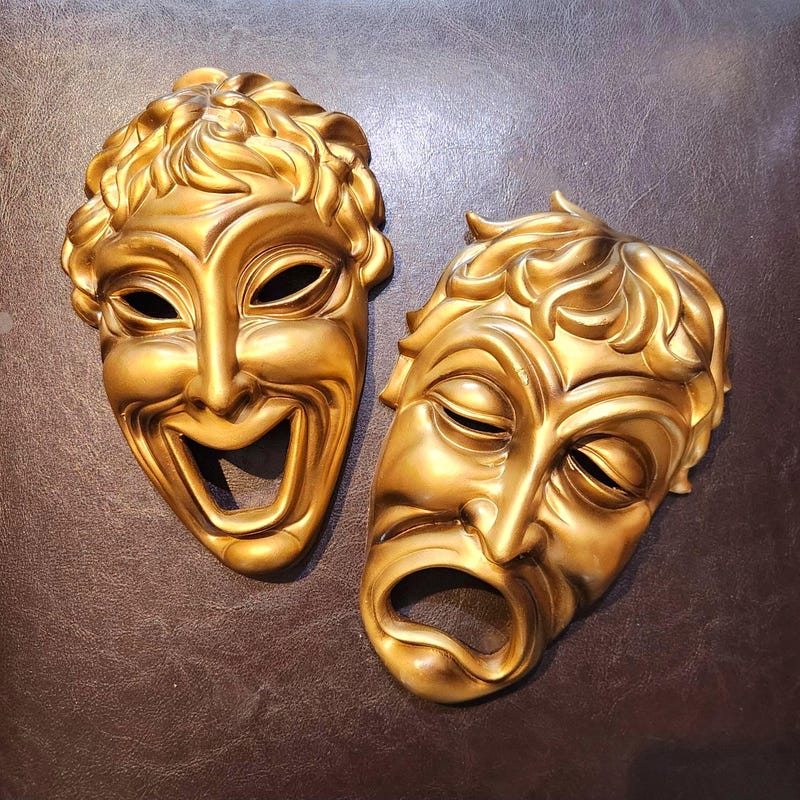 Happy Sad Face Mask - Etsy