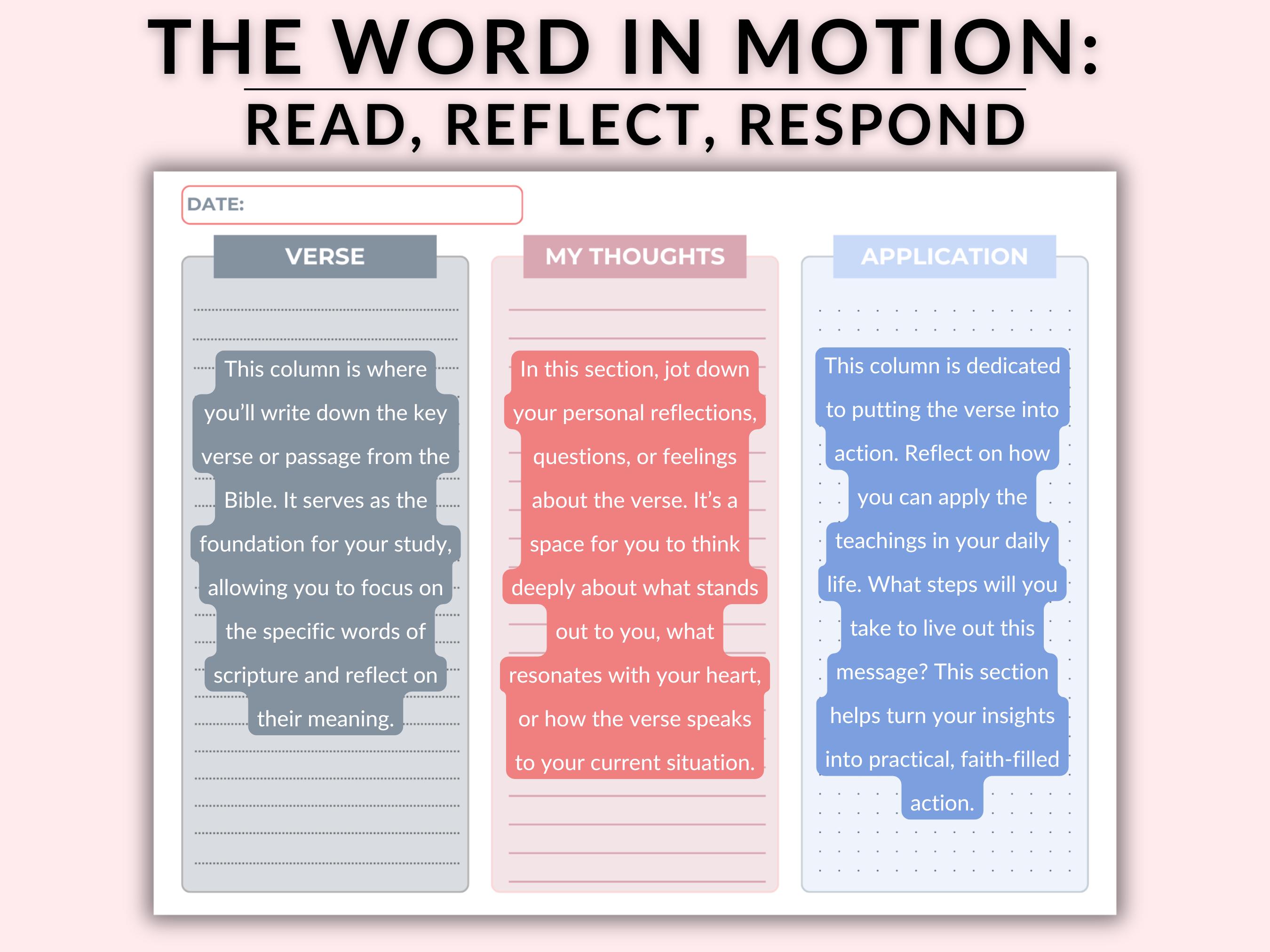 Bible Study Guide | Verse Mapping | Bible Study Template | Sermon Notes ...