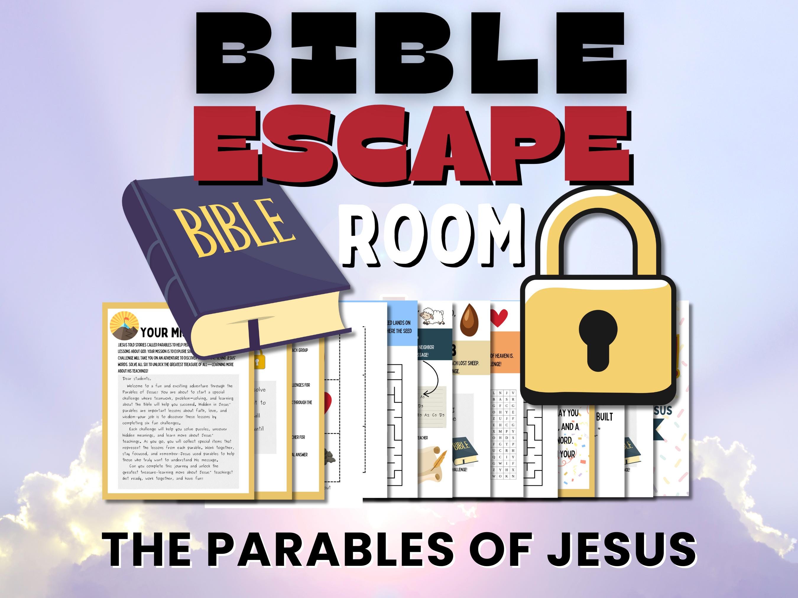 Christian Escape Room | Bible Escape Room for Kids | Christian Team ...
