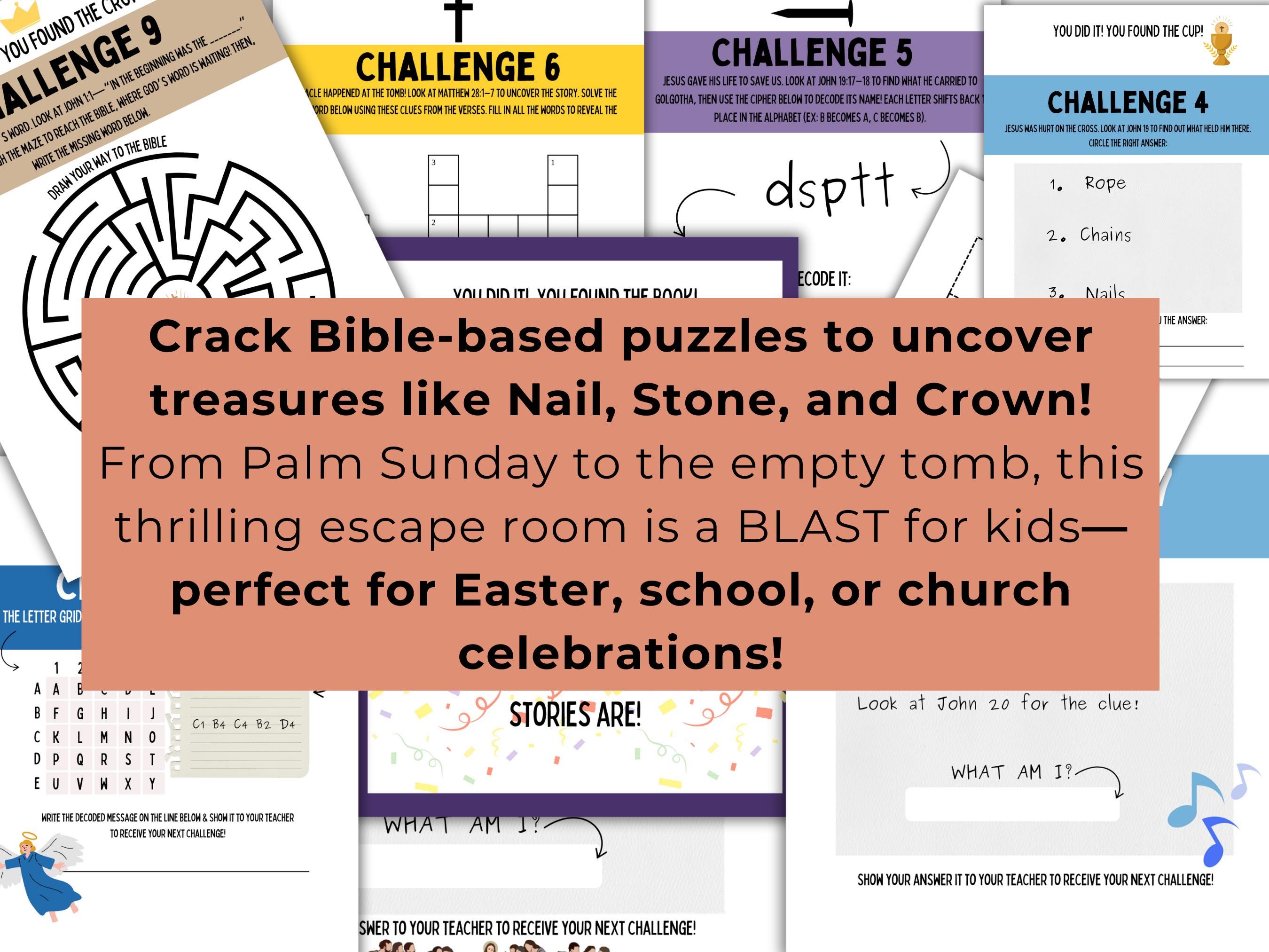 Christian Escape Room | Bible Escape Room for Kids | Christian Team ...