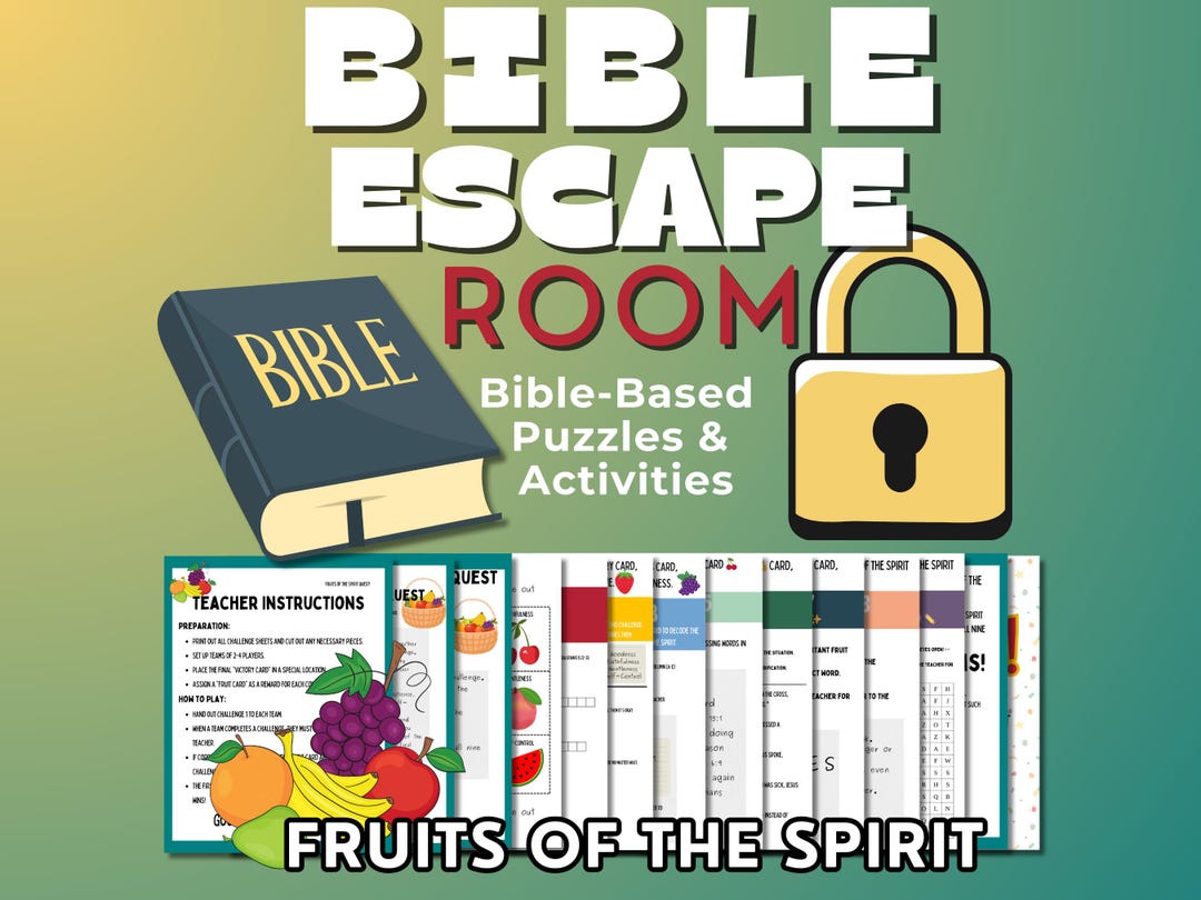 Christian Escape Room | Bible Escape Room for Kids | Christian Team ...