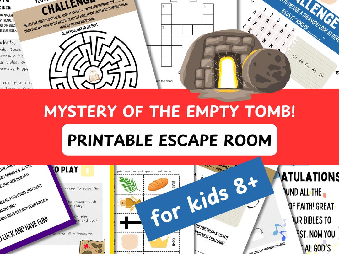 Christian Escape Room | Bible Escape Room for Kids | Christian Team ...