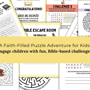 Christian Escape Room | Bible Escape Room for Kids | Christian Team ...