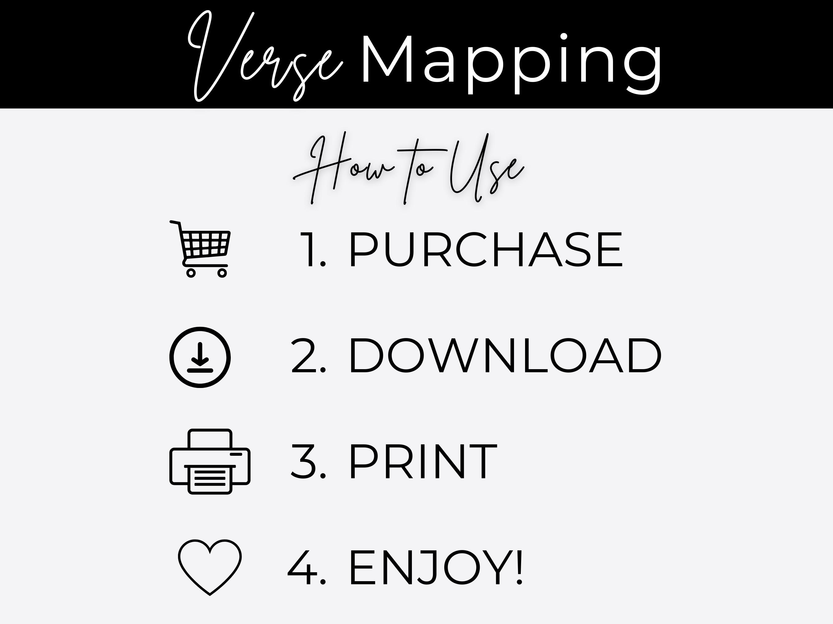 Verse Mapping | Bible Verse Mapping | Bible Study Guide | Bible Study ...