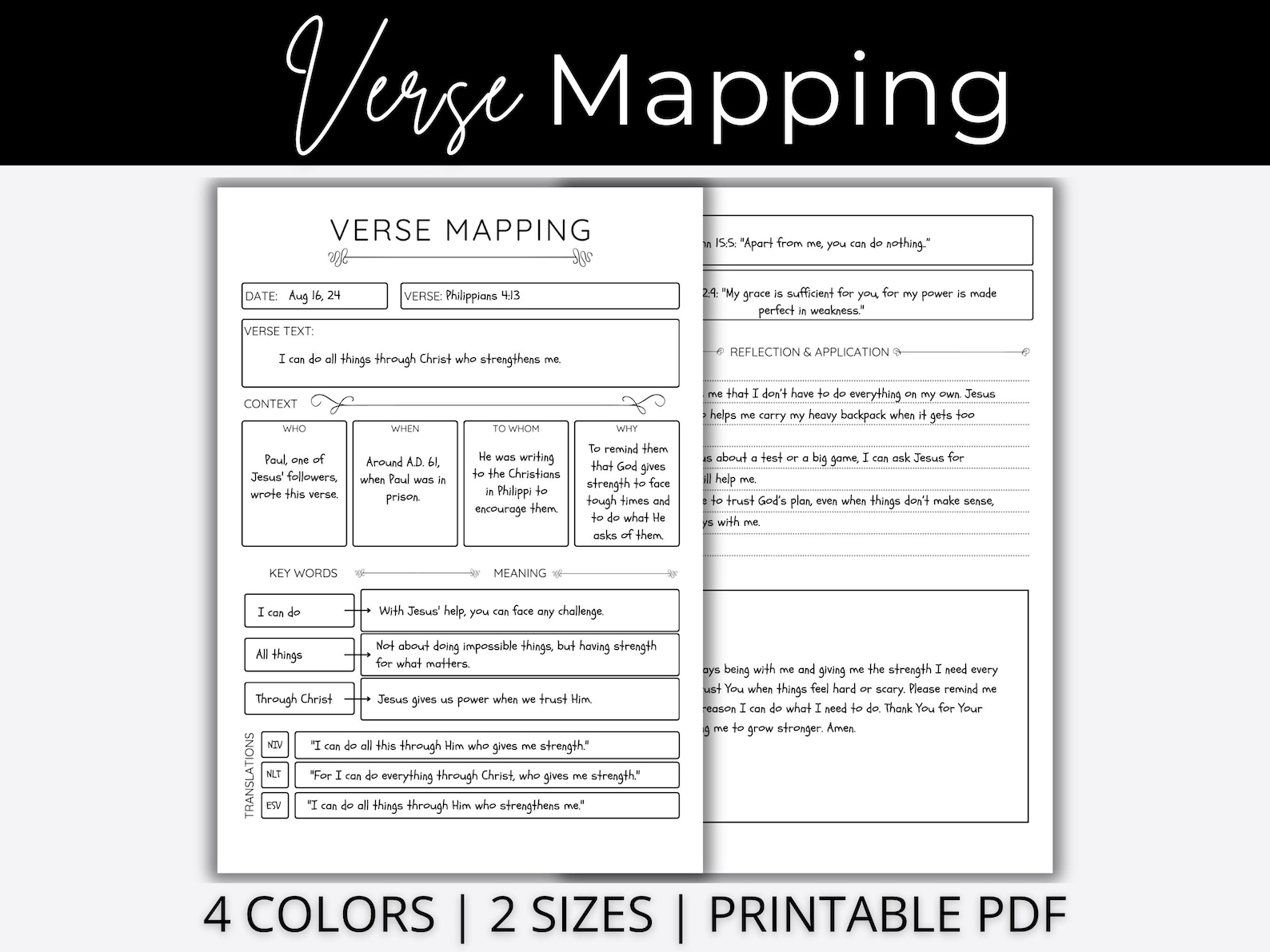 Verse Mapping | Bible Verse Mapping | Bible Study Guide | Bible Study ...