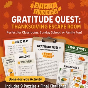 Thanksgiving Escape Room | Thanksgiving Escape Room for Kids ...