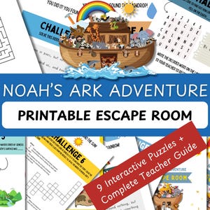 Noah's Ark Christian Escape Room | Bible Escape Room for Kids ...
