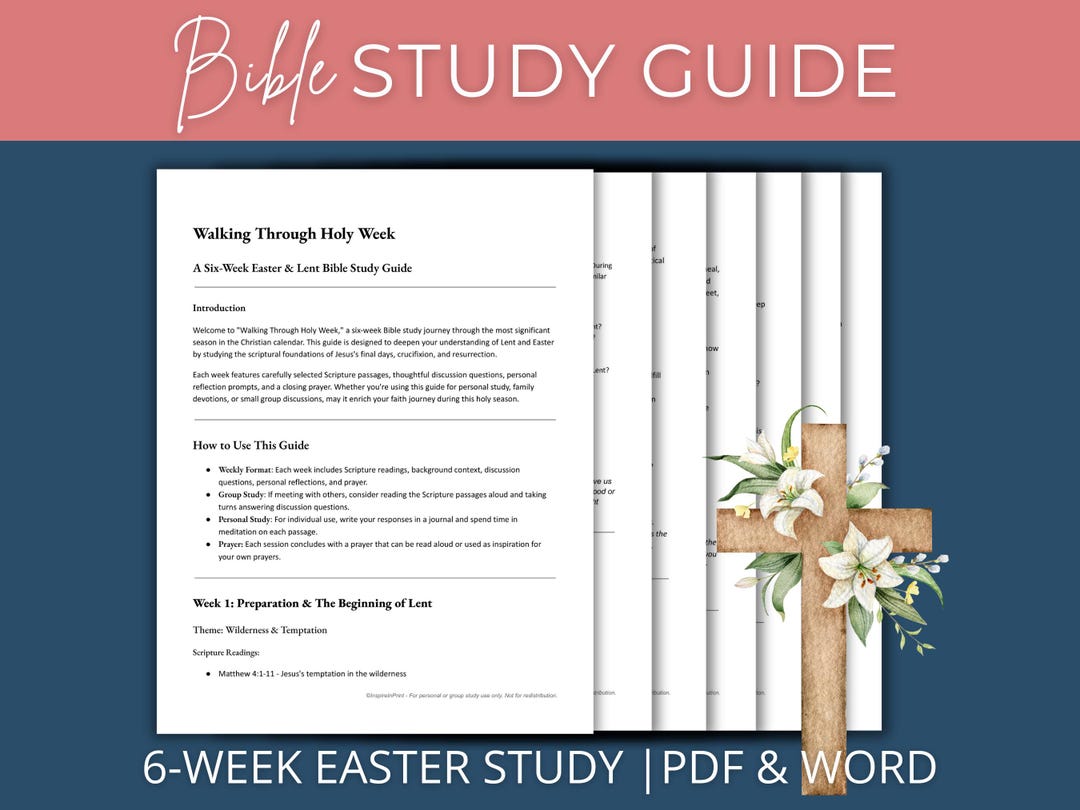 Bible Study Guide | Verse Mapping | Bible Study Printable | 6-week ...
