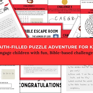 Christian Escape Room | Bible Escape Room for Kids | Christian Team ...