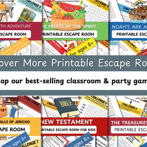 Christian Escape Room | Bible Escape Room for Kids | Christian Team ...