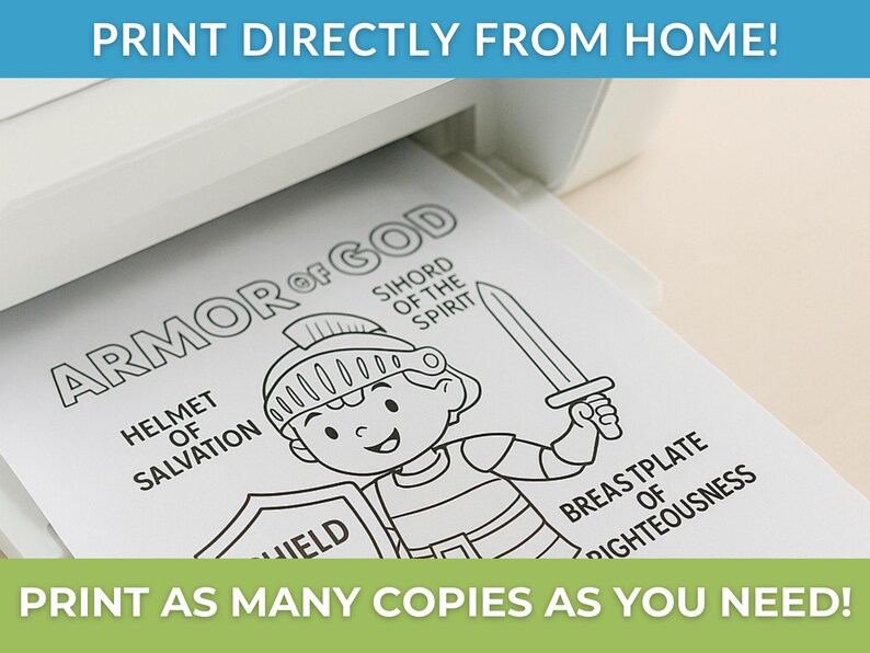 Armor of God Coloring Pages | Armor of God Printable | Armor of God ...