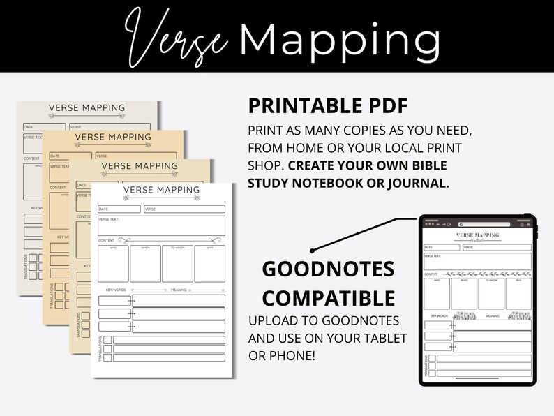 Verse Mapping | Bible Verse Mapping | Bible Study Guide | Bible Study ...