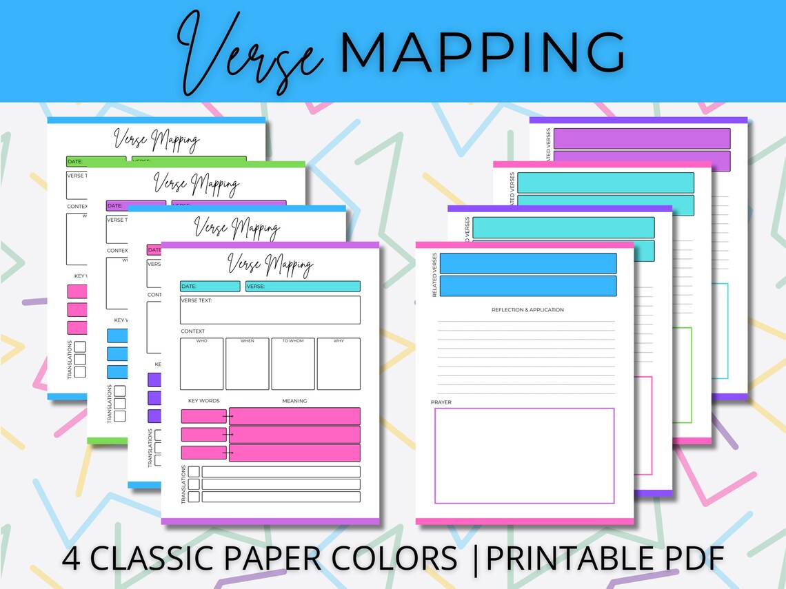 Verse Mapping | Bible Verse Mapping | Bible Study Guide | Bible Verse ...