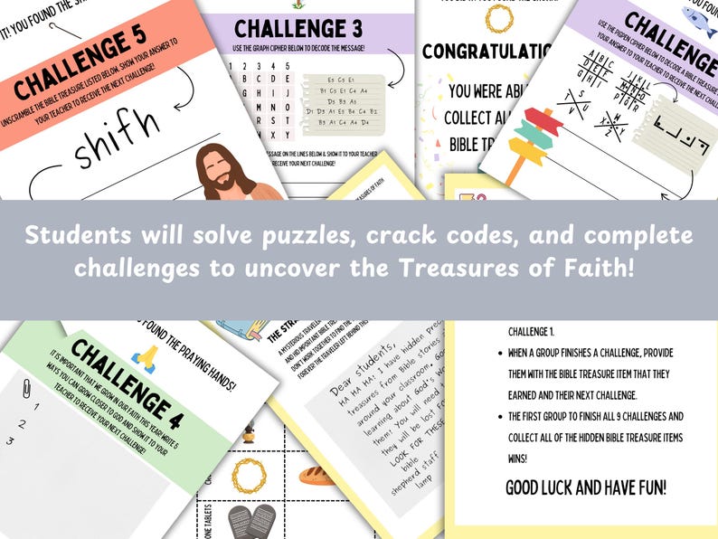 Christian Escape Room | Bible Escape Room for Kids | Christian Team ...