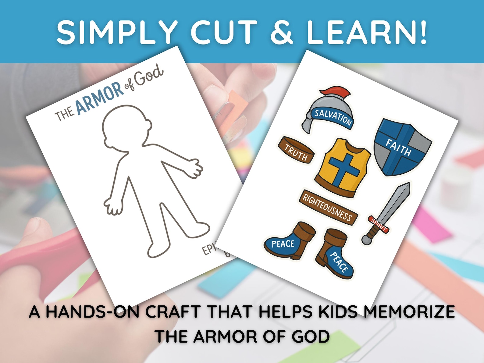 Armor of God | Armor of God Printable | Armor of God Cutout Activity ...